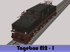 TRAINZland - Mining loco EL2 weathered V1