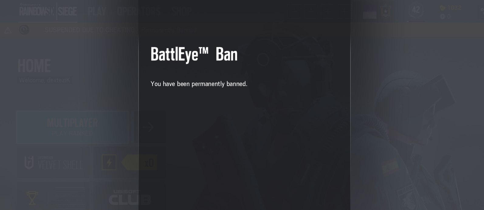 Battleye Has Been Banned By Battleye Rainbow Six Siege