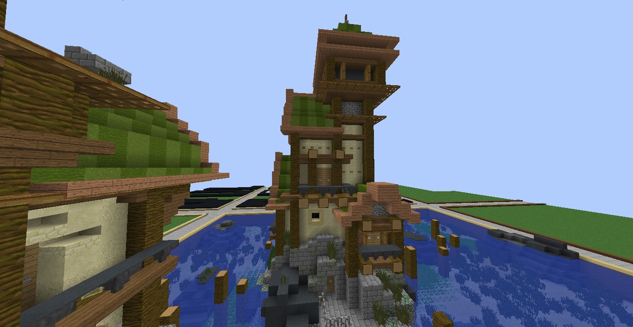 VILLAGE ON WATER Minecraft Map