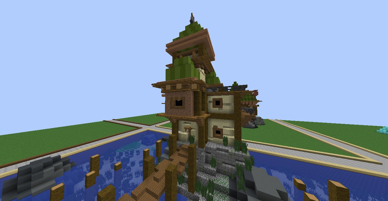 VILLAGE ON WATER Minecraft Map