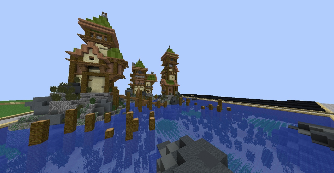 VILLAGE ON WATER Minecraft Map