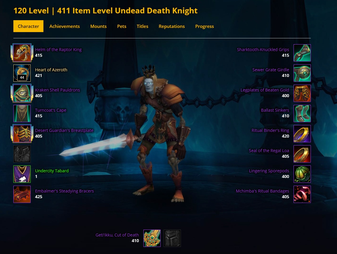 SOLD - 411 Undead DK - EpicNPC