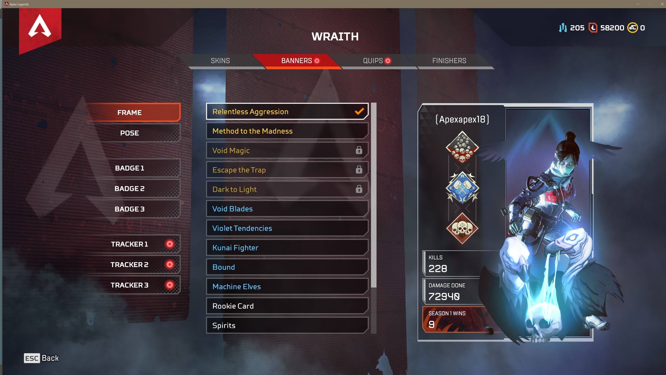 155 lvl, 29 legendary skins, 88 epic skins! 🔥Wraith almost all skins ...