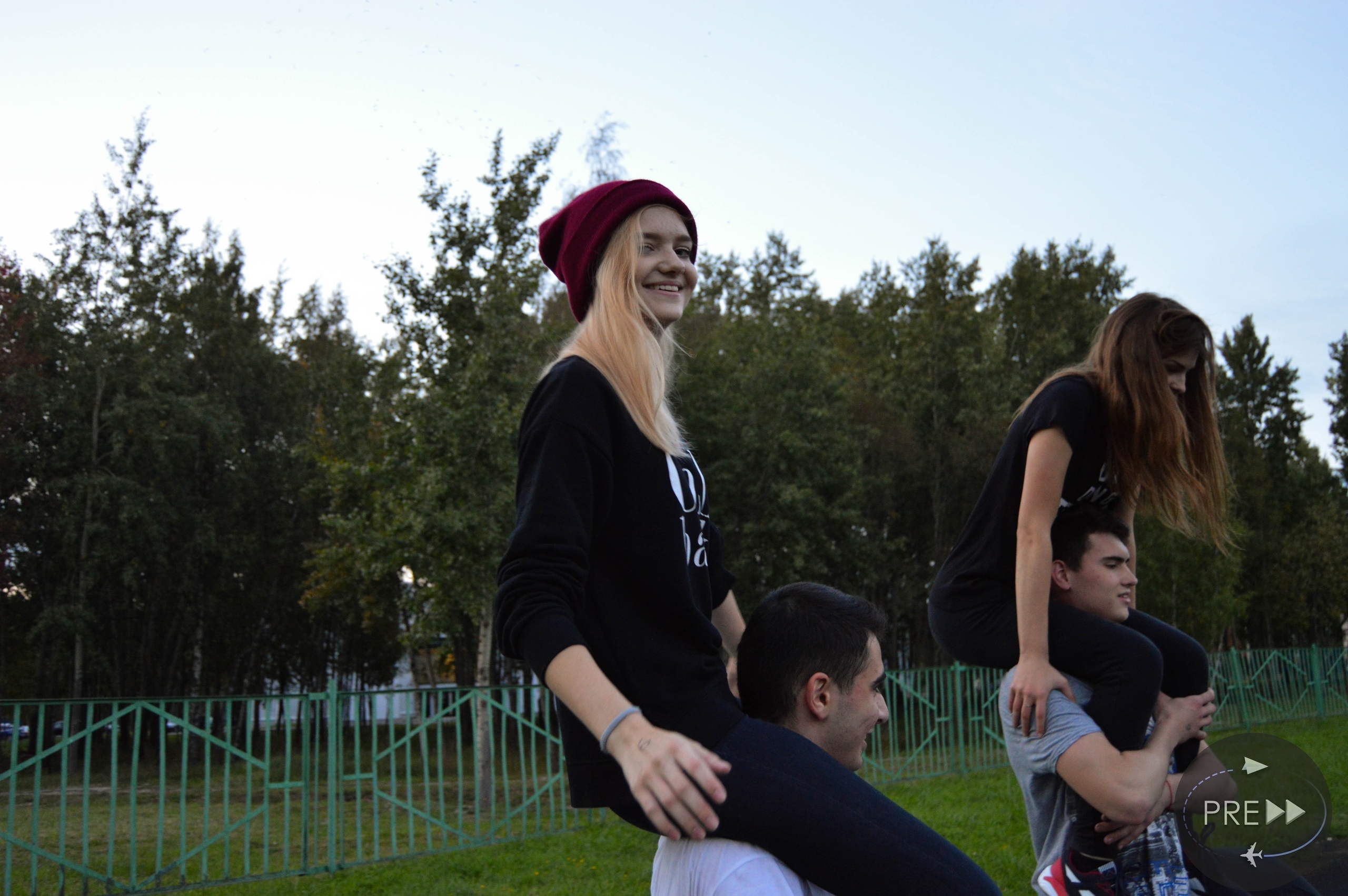 Ultimate Shoulder Rides Russian Students Wom