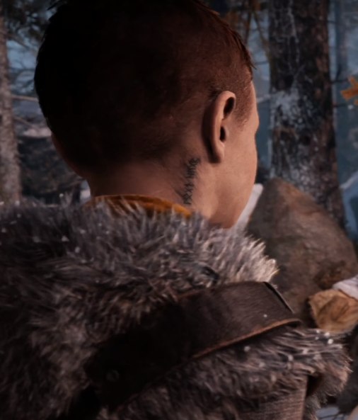 Looking for the full design of Atreus' tattoo : r/GodofWar