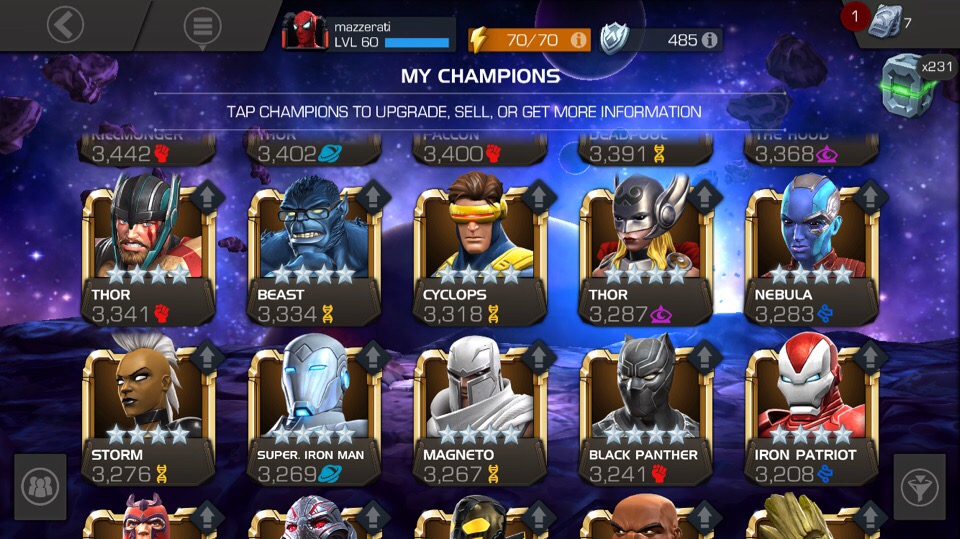 Sold - Mcoc Account 500K + E-mail | PlayerUp: Worlds Leading Digital ...