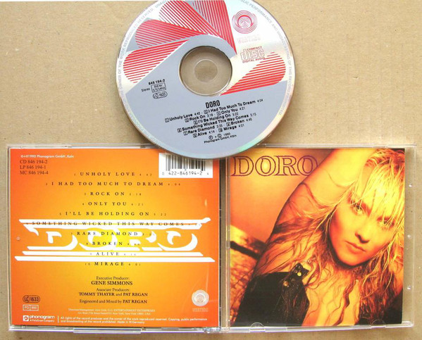 Купить аудио диск 'Doro' - 1990 - 'Doro' в интернет магазине | Черная ...