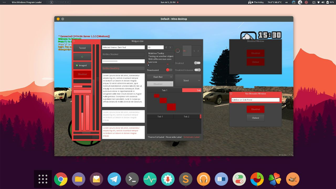Custom GUI Widget System - MTA Resource