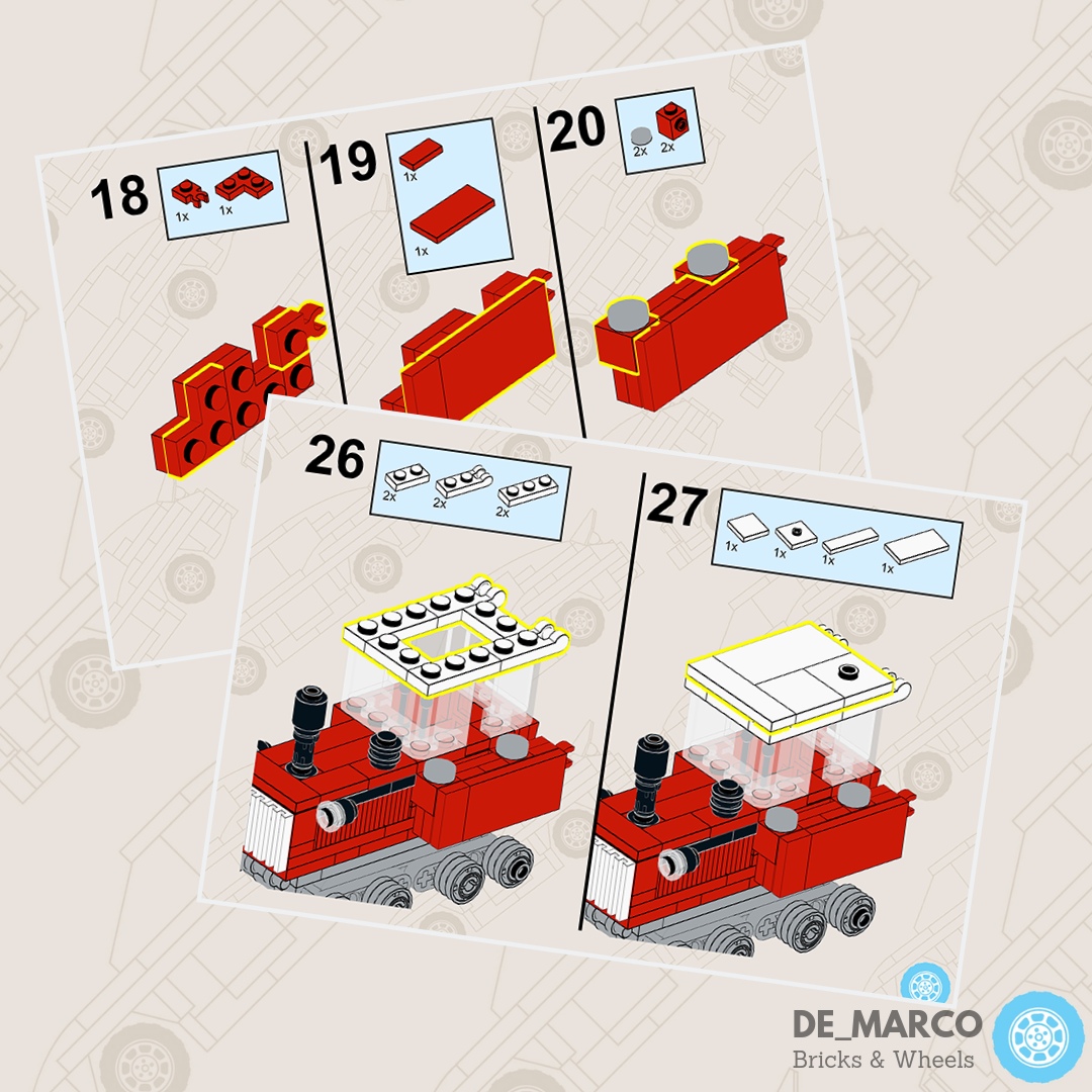 LEGO MOC Tracked Tractor by De_Marco | Rebrickable - Build with LEGO